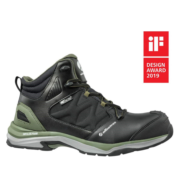 Albatros Ultratrail CTX Olive Mid Safety Trainer Boot -Metal Free ESD ...