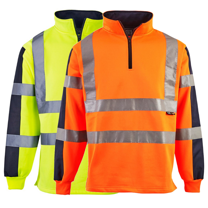 SuperTouch Hi-Viz 2-Tone Rugby Top Shirt Class 2 - High Visibility ...