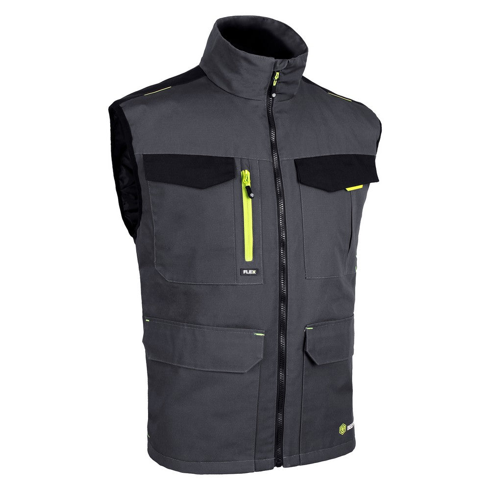 Flex Workwear Canvas 2 Tone Gilet Bodywarmer — GHC (UK) LTD T/A Safety Plus