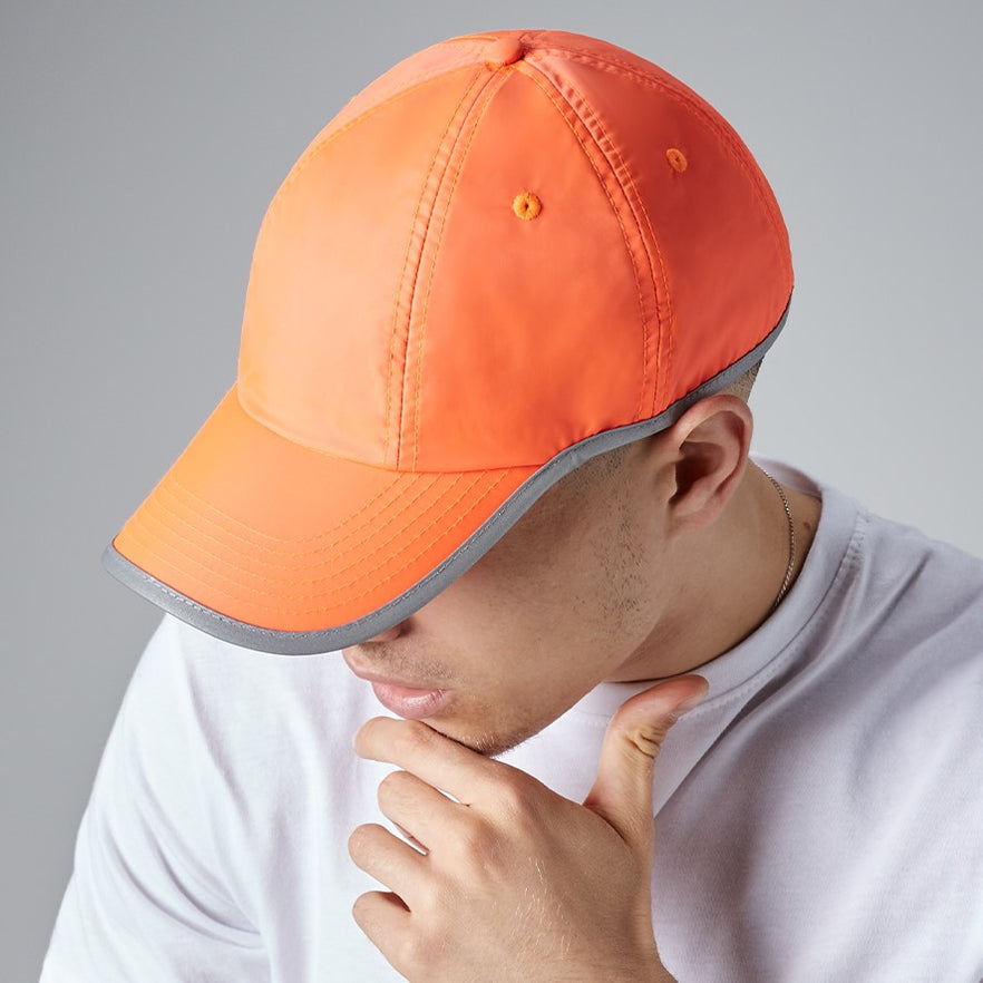 BB35 Beechfield Enhanced Hi-Viz Baseball Cap - High Visibility — GHC ...