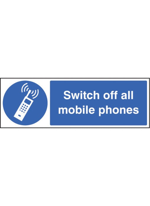 Switch Off All Mobile Phones Safety Sign — GHC (UK) LTD T/A Safety Plus
