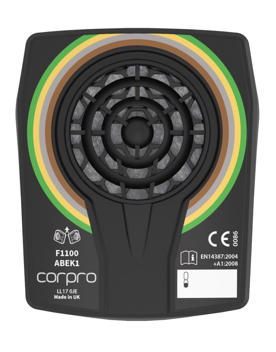 Corpro F1100 Face Mask Filters - Fits our Full & Half Masks — GHC (UK) LTD T/A Safety Plus
