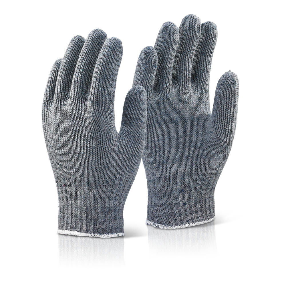 Grey Mixed Fibre Gloves — GHC (UK) LTD T/A Safety Plus